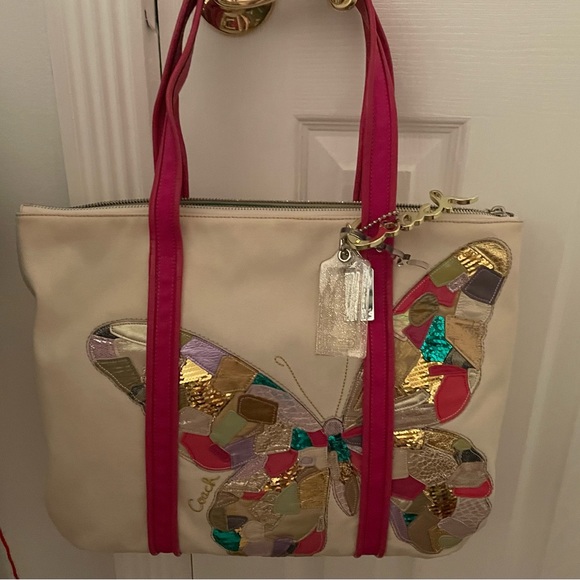 Coach | Bags | Coach Sequin Butterfly Tote | Poshmark